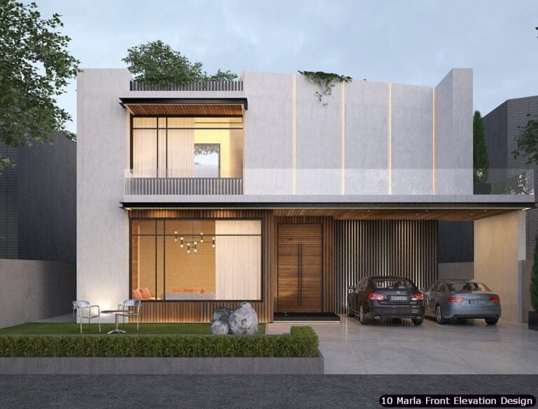 50 Stunning Front Elevation Designs for a 10 Marla House