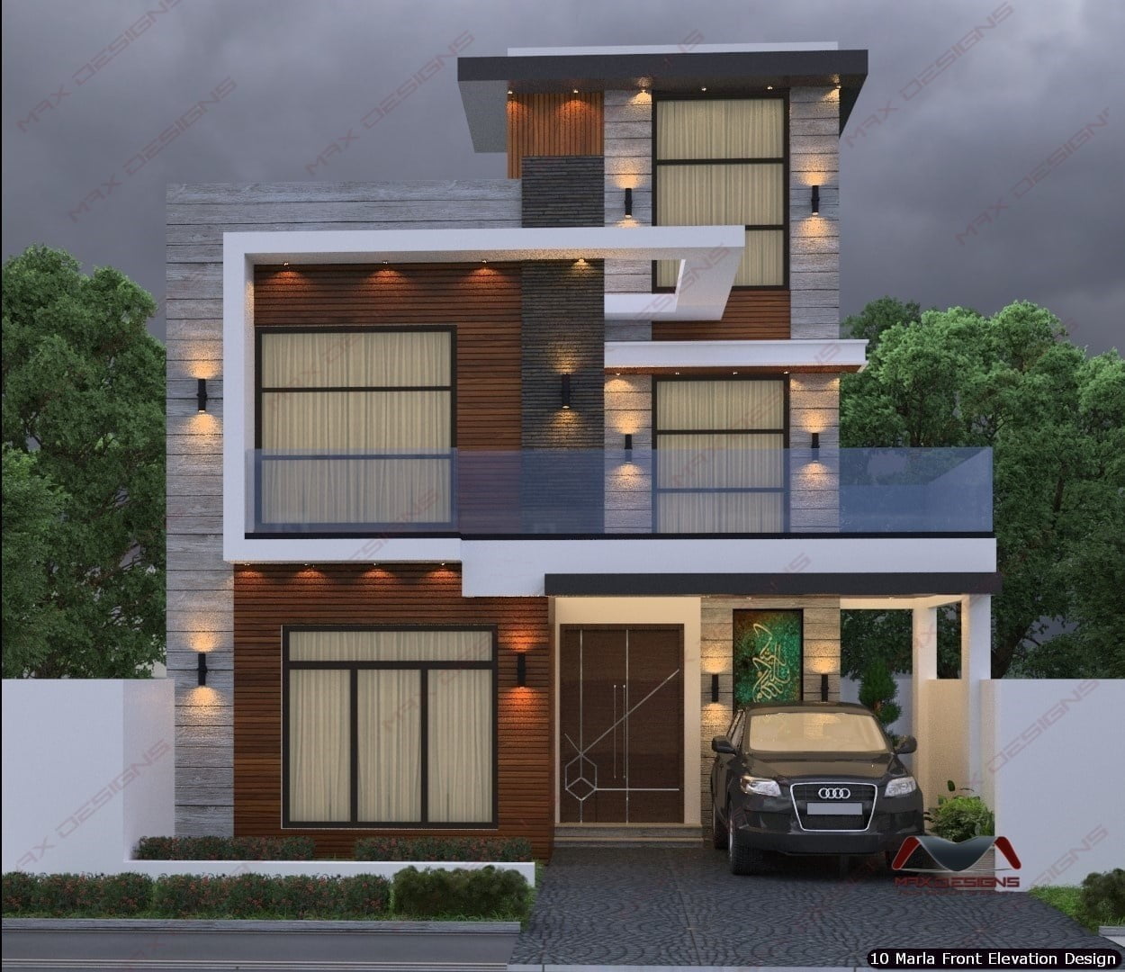 50 Stunning Front Elevation Designs for a 10 Marla House