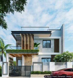 50 Stunning Front Elevation Designs for a 10 Marla House